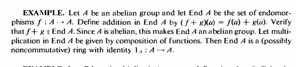 Solved End(Z)≅Z, End (Zp⊕Zp)≅M2(Zp)EXAMPLE. Let A be an | Chegg.com