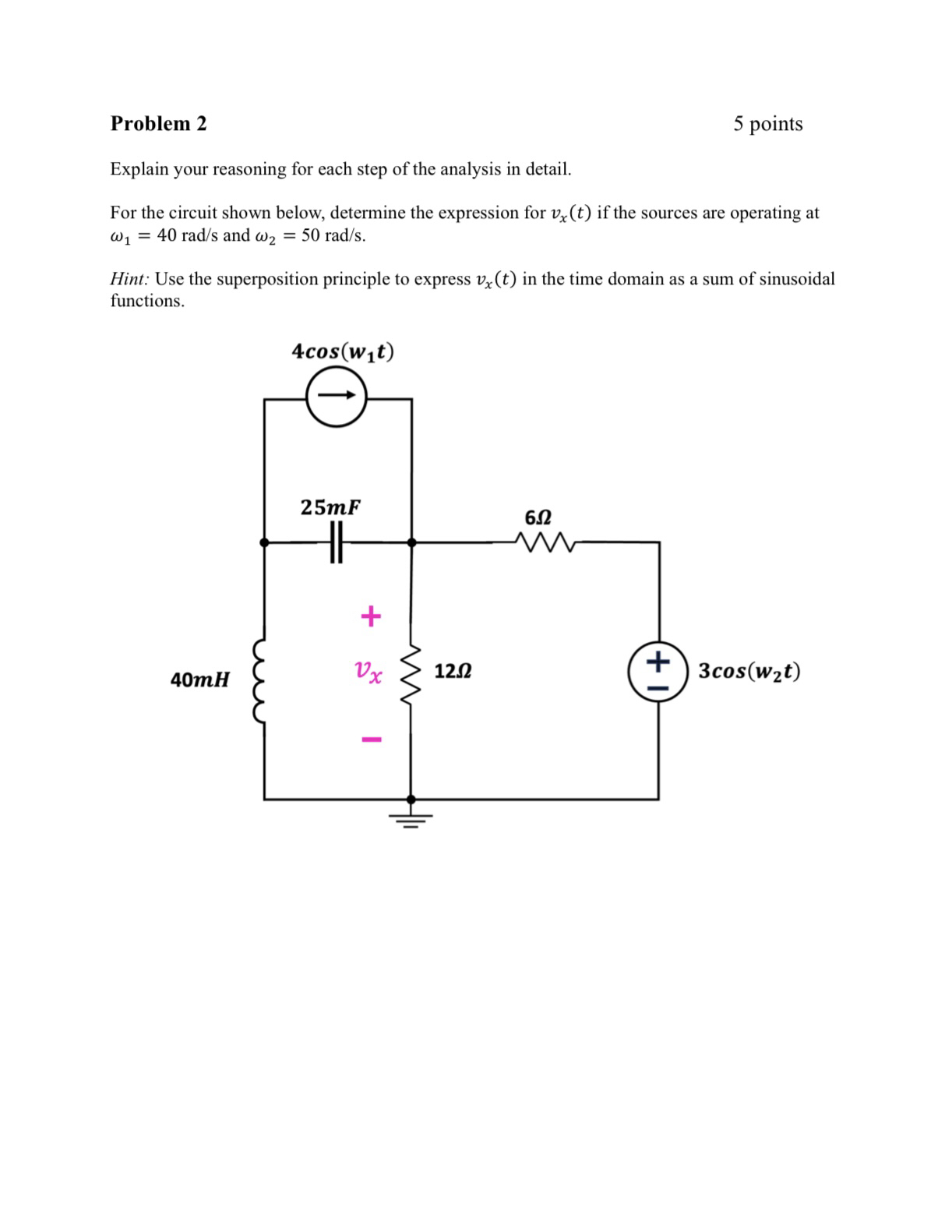Solved Problem 25 ﻿pointsExplain your reasoning for each | Chegg.com