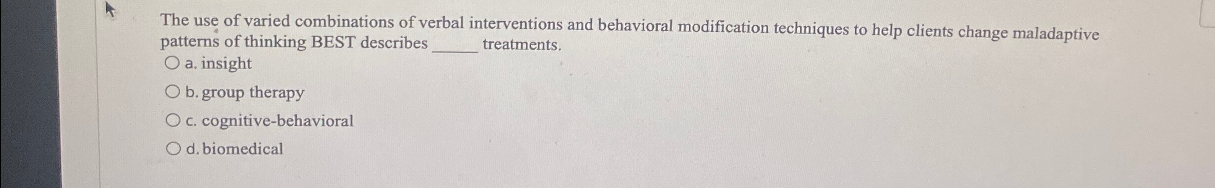 Solved The use of varied combinations of verbal | Chegg.com