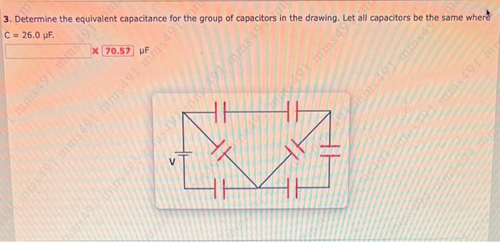 Solved 3. Determine the equivalent capacitance for the group | Chegg.com
