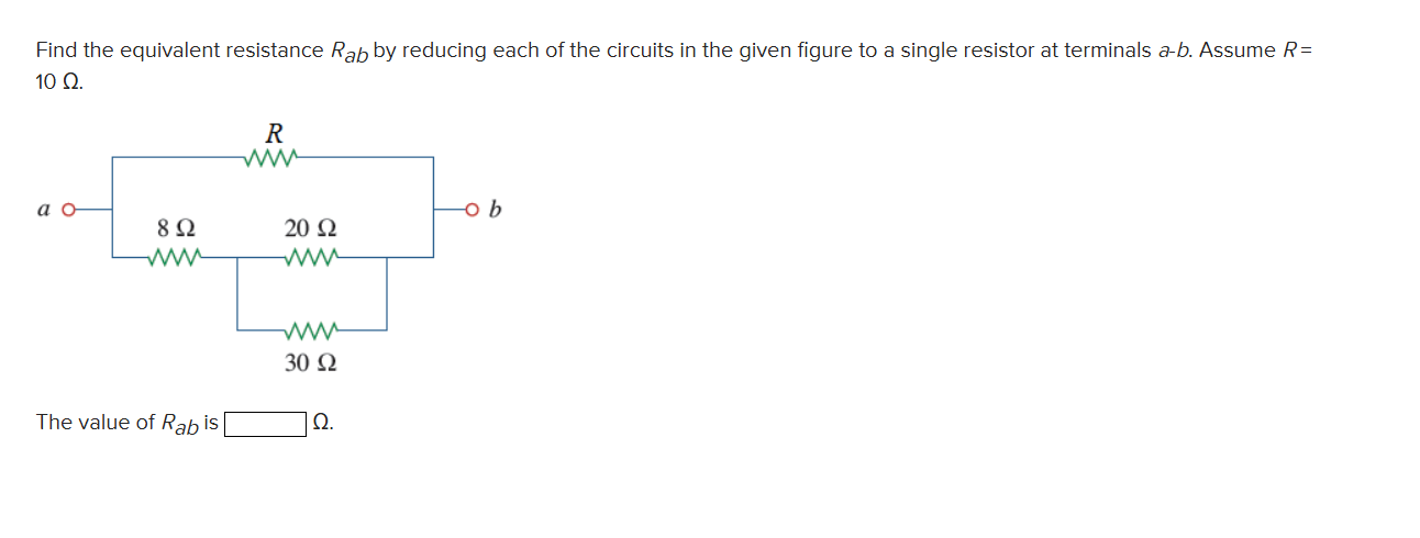 Solved Find the equivalent resistance Rab by ﻿reducing each | Chegg.com