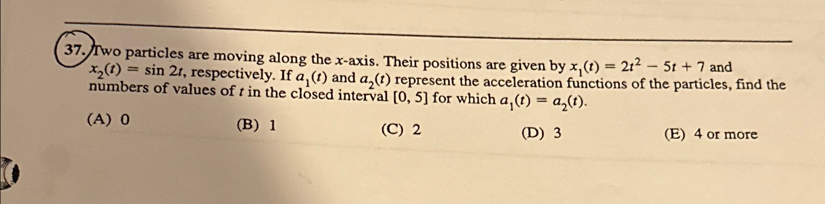 Solved Two particles are moving along the x-axis. Their | Chegg.com