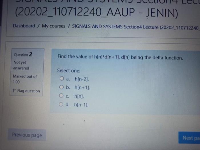 Solved (20202_110712240_AAUP - JENIN) Dashboard / My courses | Chegg.com