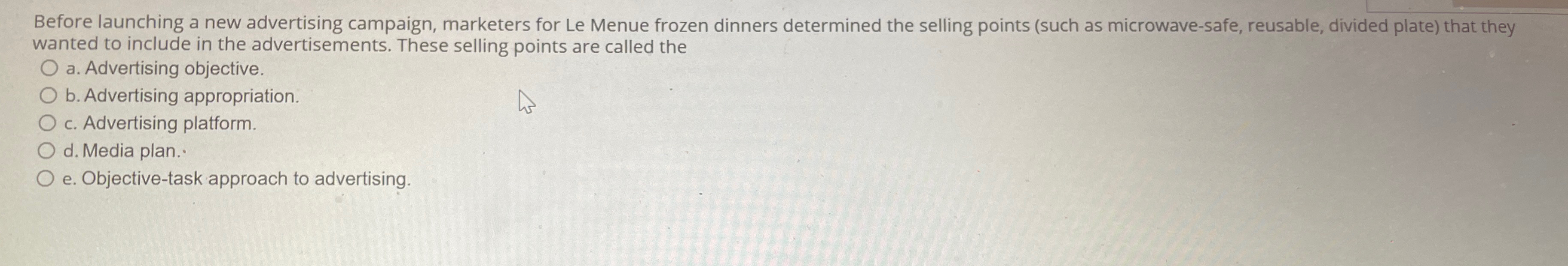 Solved Before launching a new advertising campaign, | Chegg.com