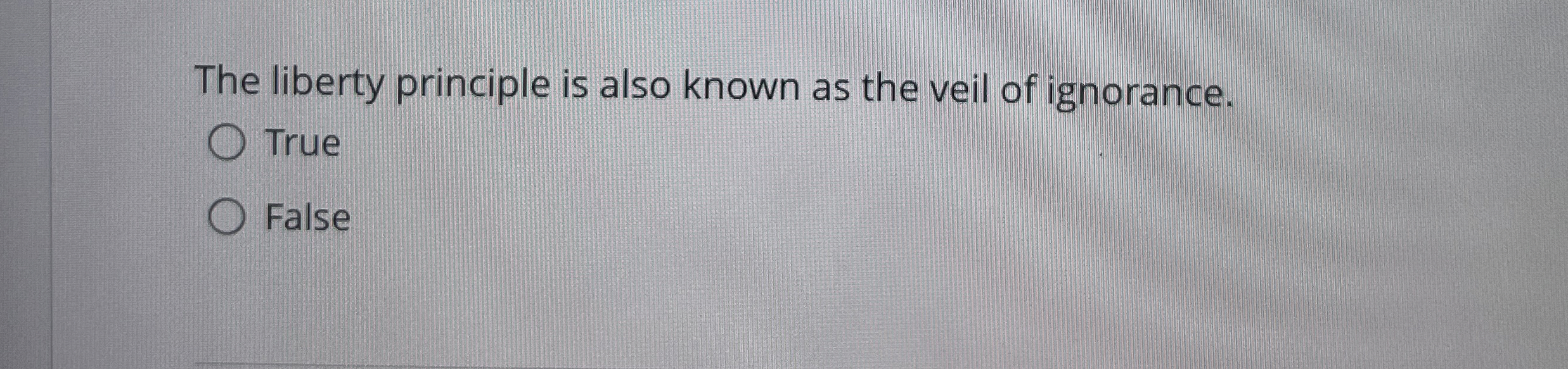 Solved The liberty principle is also known as the veil of | Chegg.com