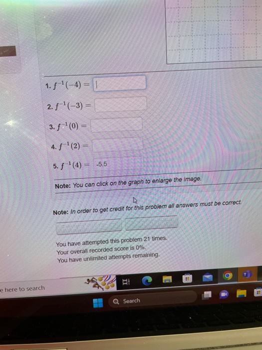 (13 goint) Use the given graph of the function f to | Chegg.com