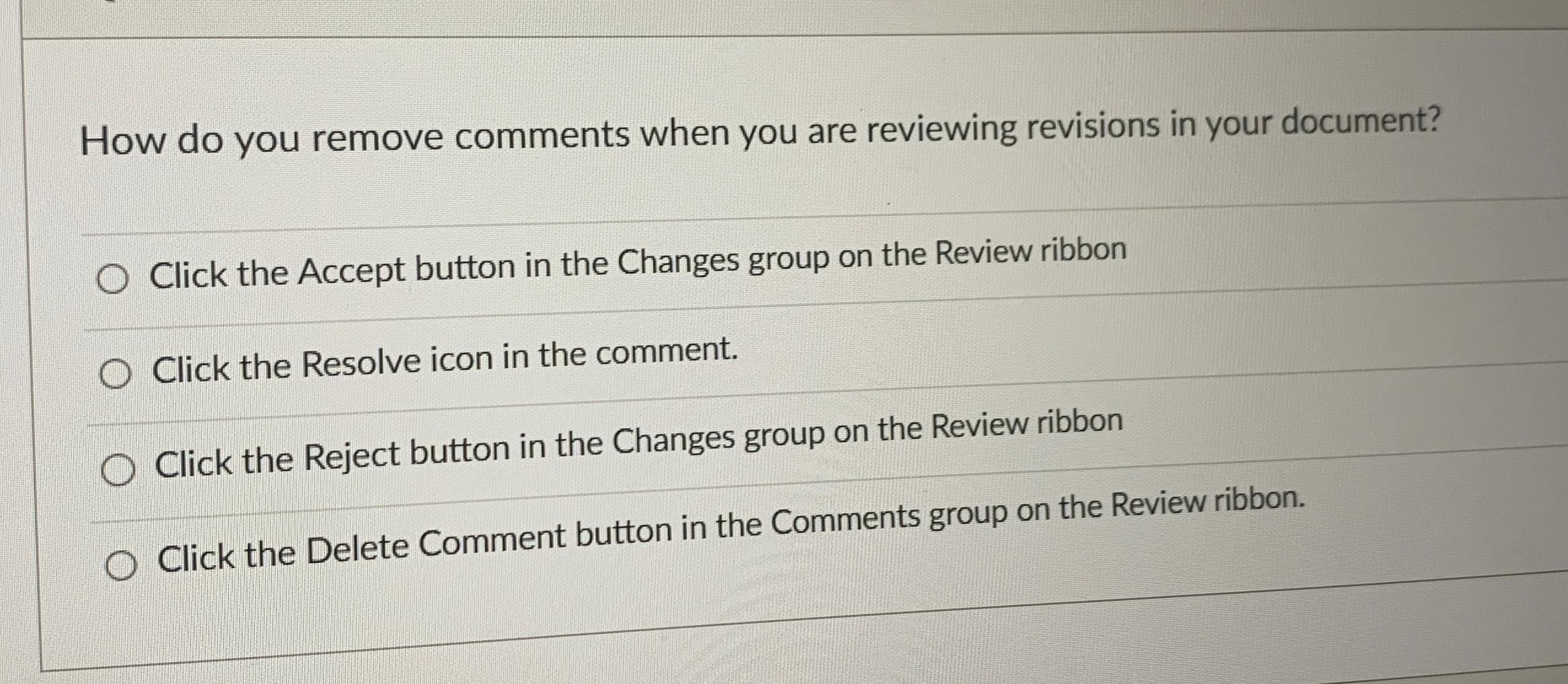 Solved How do you remove comments when you are reviewing | Chegg.com