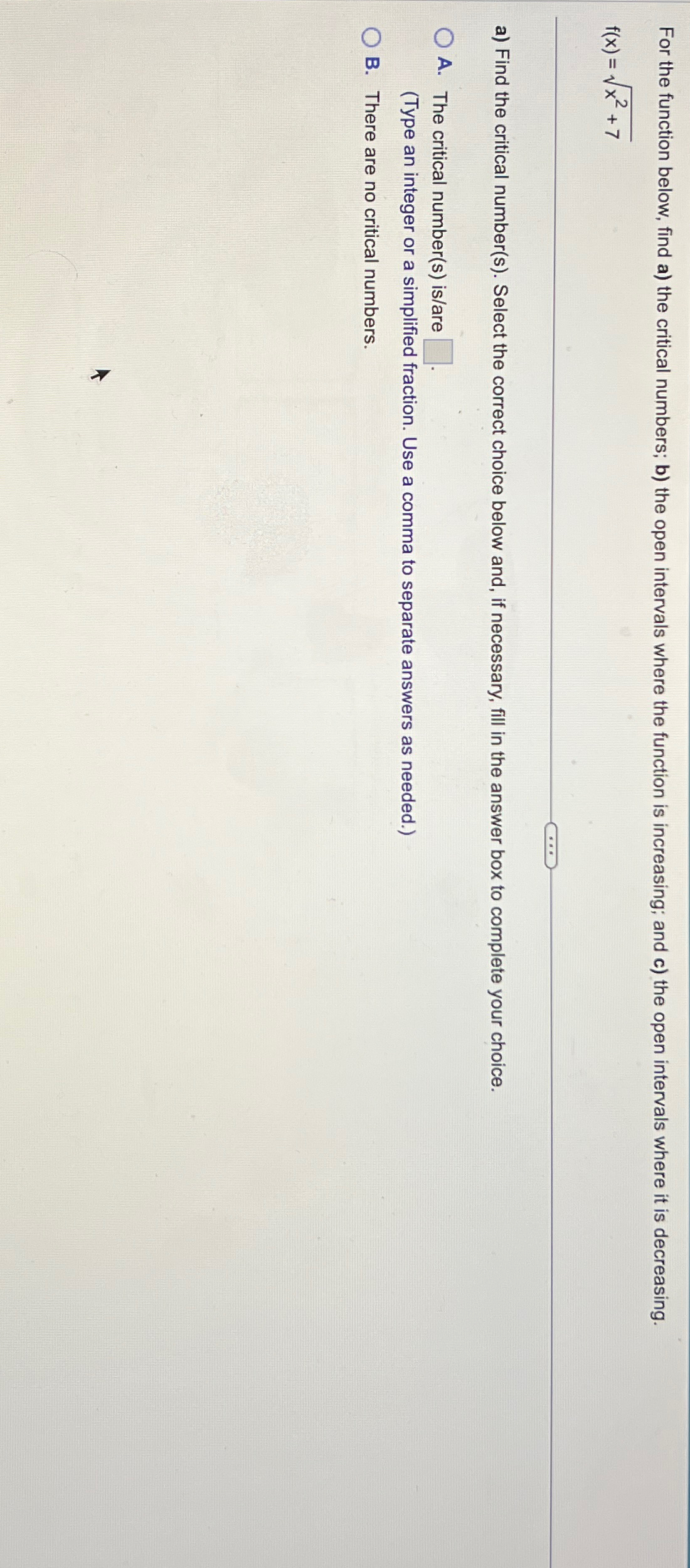 Solved 3 ﻿PART QUESTION For the function below, find a) ﻿the | Chegg.com