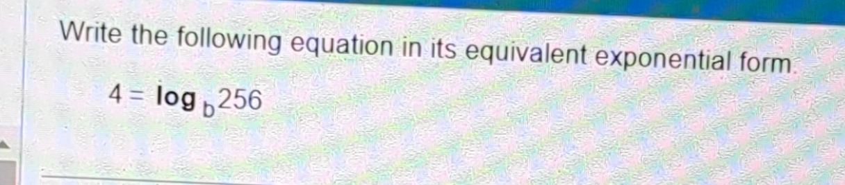 Solved Write the following equation in its equivalent | Chegg.com