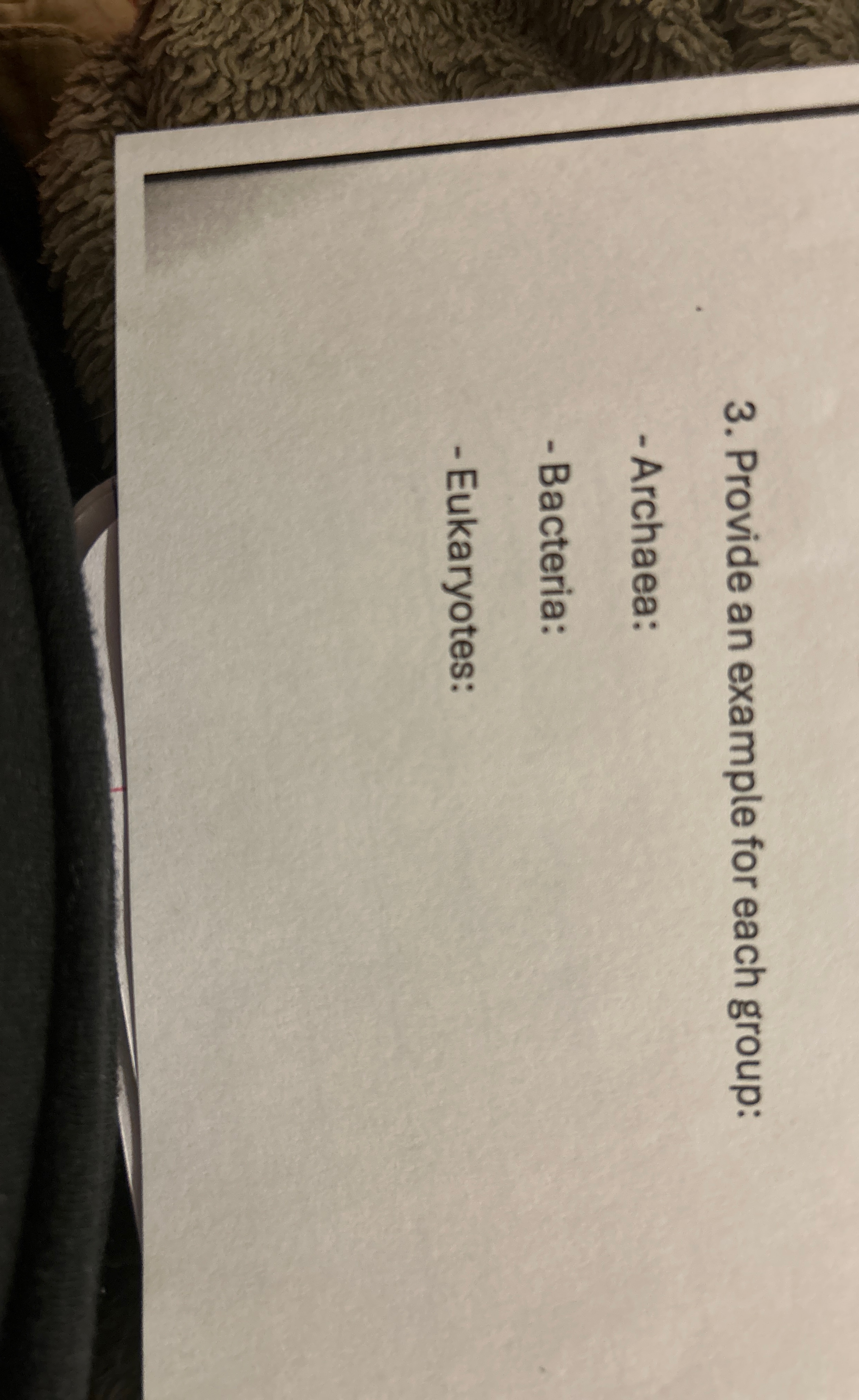 Solved Provide an example for each | Chegg.com