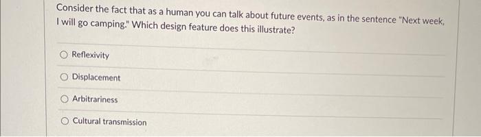Consider the fact that as a human you can talk about | Chegg.com