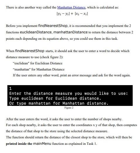 Solved Implement The Function Void Findnearestshop This 0880