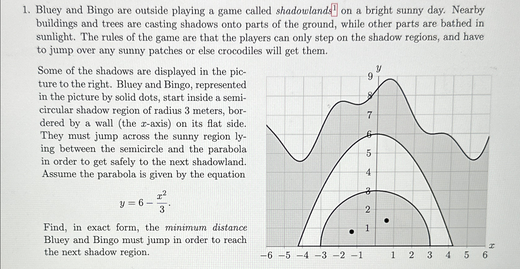 Solved Bluey and Bingo are outside playing a game called | Chegg.com