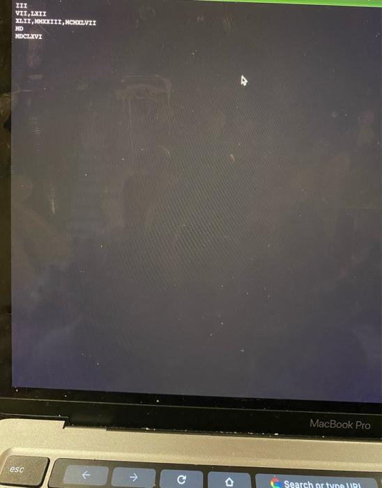 Solved Create a Class for Roman Numerals Create a class | Chegg.com