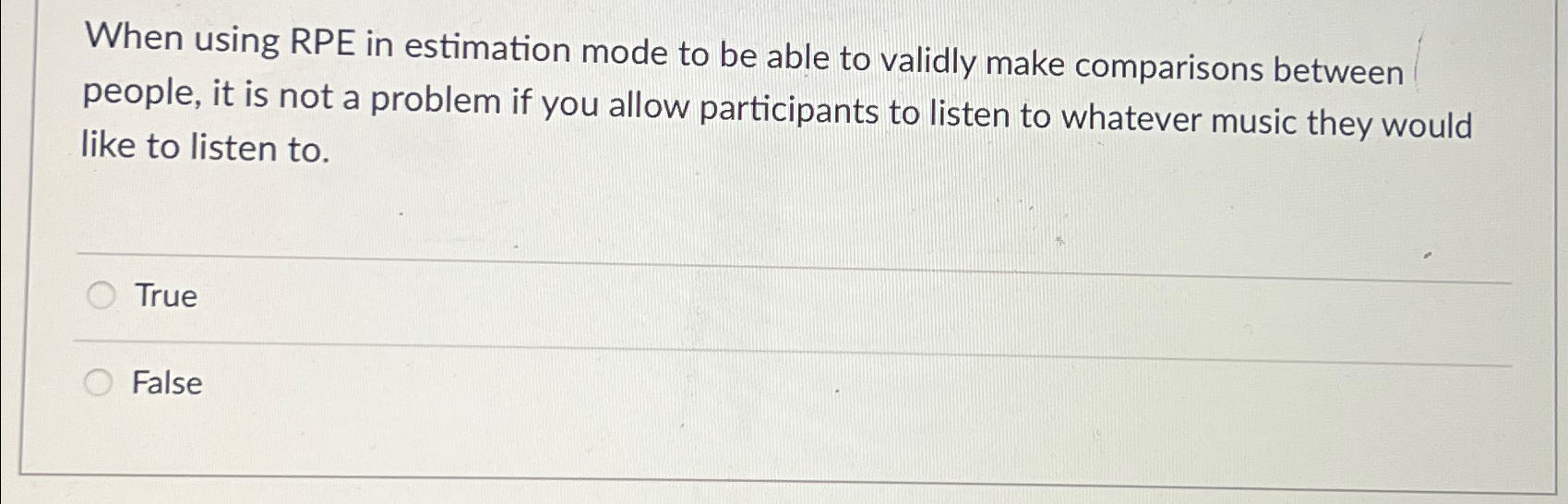 Solved When using RPE in estimation mode to be able to | Chegg.com