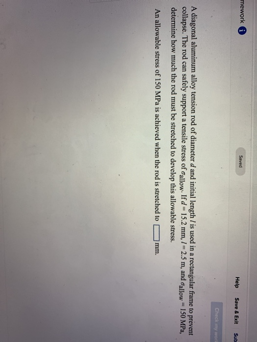 Solved mework i Saved Help Save & Exit Sub Check my wor A | Chegg.com Solved mework i Saved Help Save & Exit Sub Check my wor A | Chegg.com
