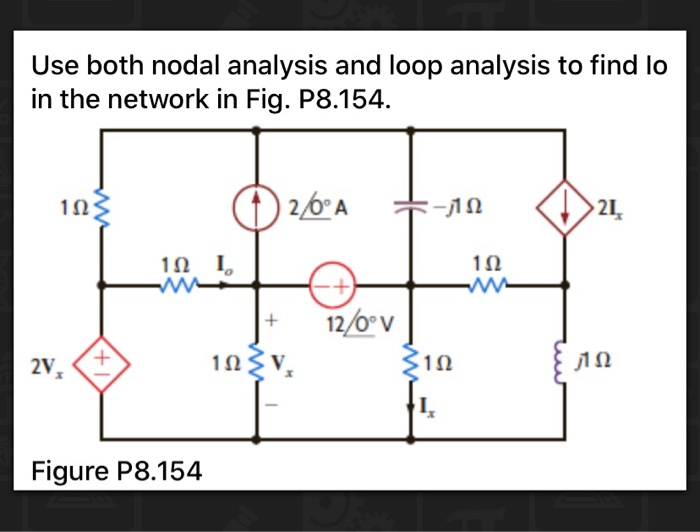 Solved Use both nodal analysis and loop analysis to find lo | Chegg.com