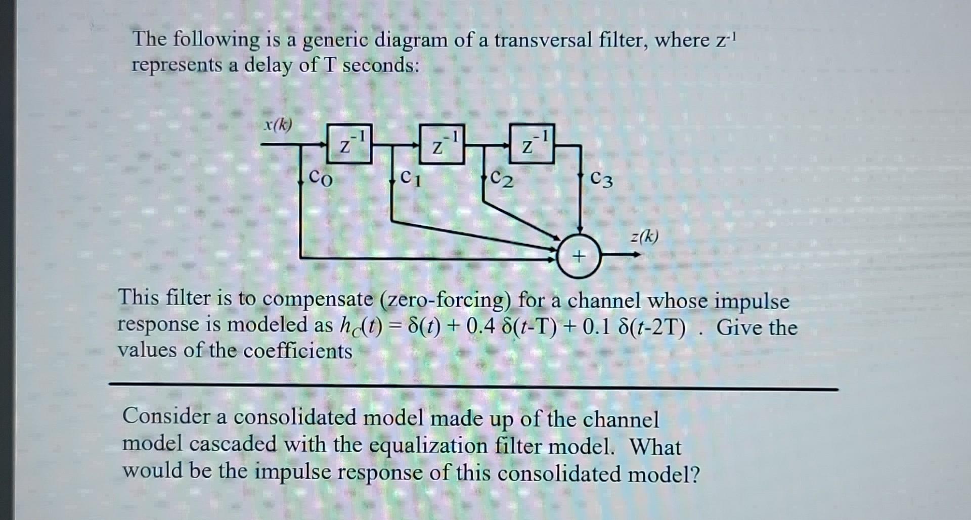 Solved The following is a generic diagram of a transversal | Chegg.com