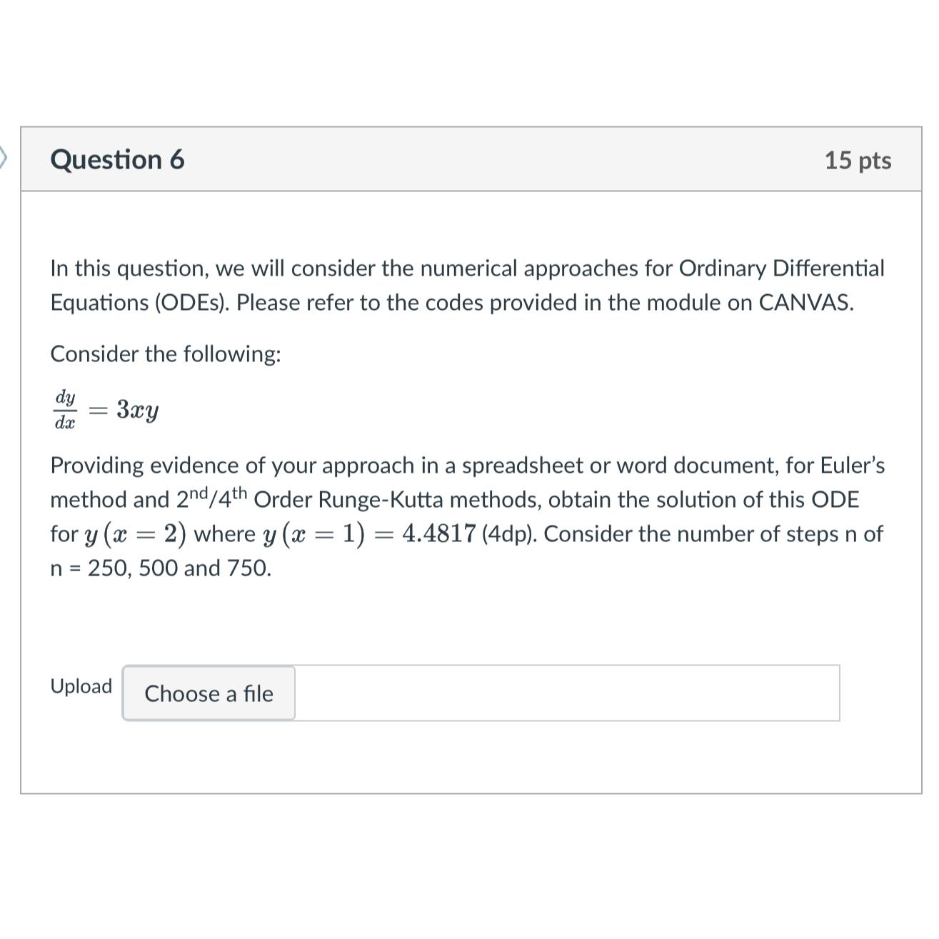 Solved Question 615 ﻿ptsIn this question, we will consider | Chegg.com