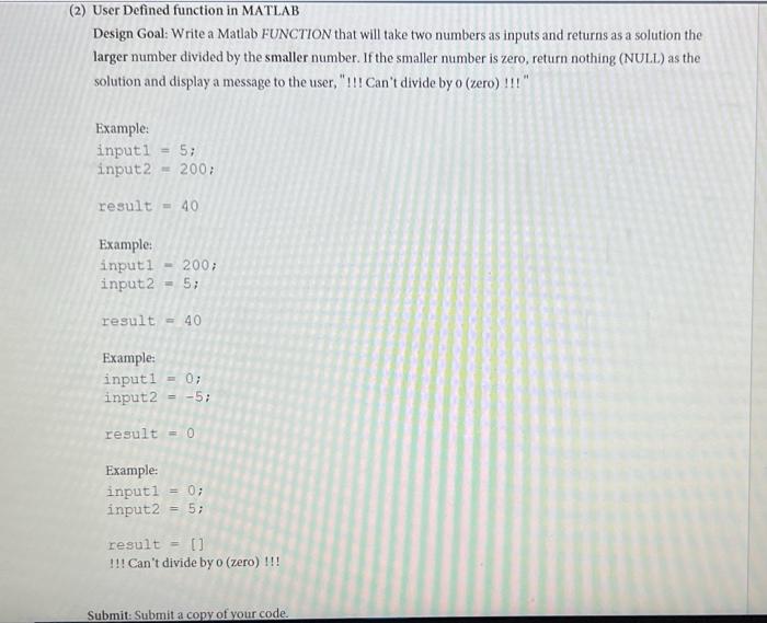 Solved (1) Plotting in MATLAB Use the code below to generate | Chegg.com