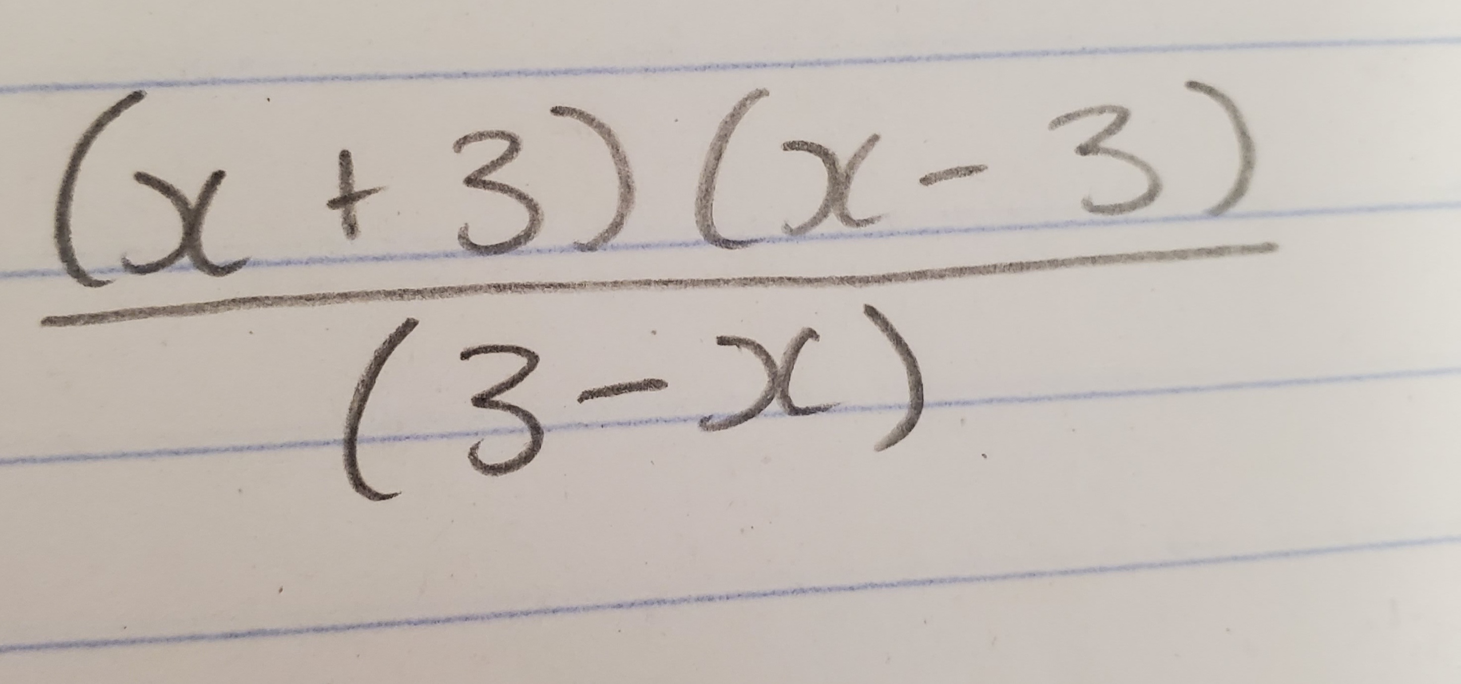 Solved If ﻿I have 3-x ﻿and want to ﻿write it ﻿with x ﻿being | Chegg.com