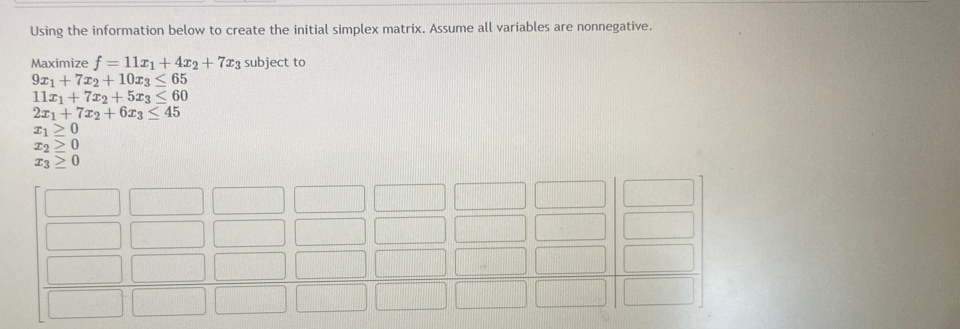 Solved Using the information below to create the initial | Chegg.com
