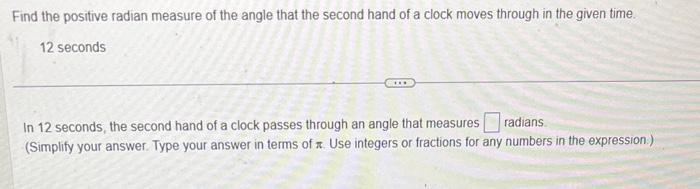 Solved Express the following angular speed in radians per | Chegg.com