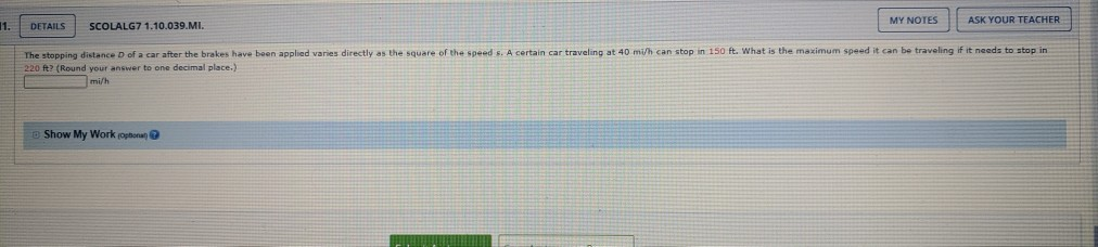 Solved MY NOTES ASK YOUR TEACHER 11. DETAILS SCOLALG7 | Chegg.com
