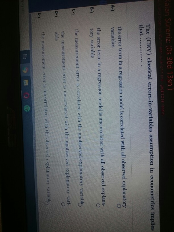 Solved alan Süreniz: Os 38d 13 sn ) The (CEV) classical | Chegg.com