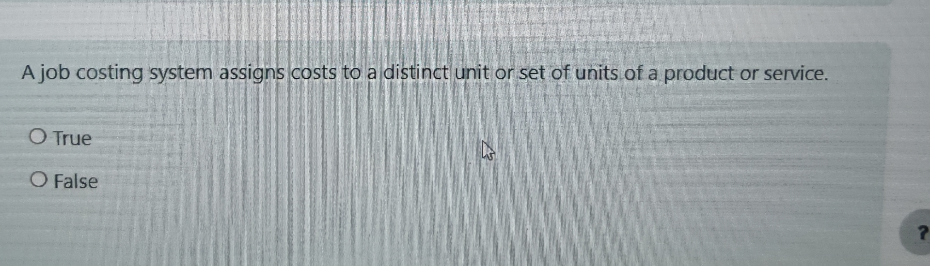Solved A job costing system assigns costs to a distinct unit | Chegg.com