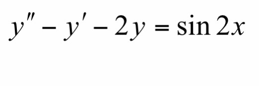 Solved y” – y' – 2y = sin 2x | Chegg.com