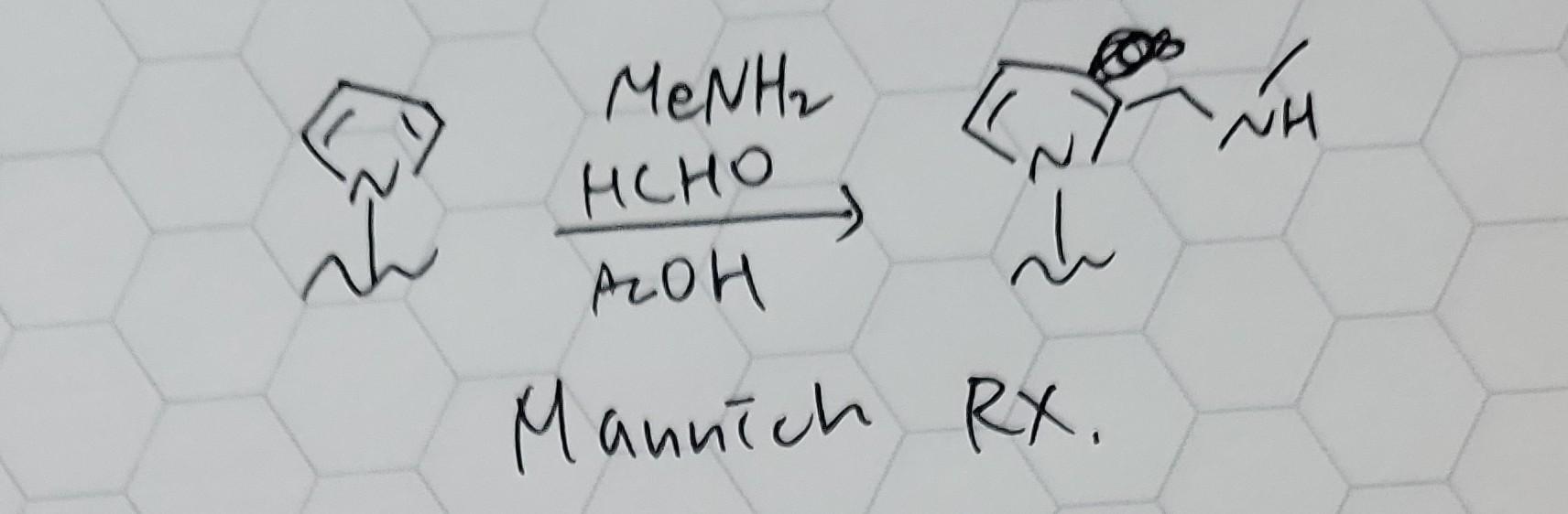 Solved Mannich RX. | Chegg.com
