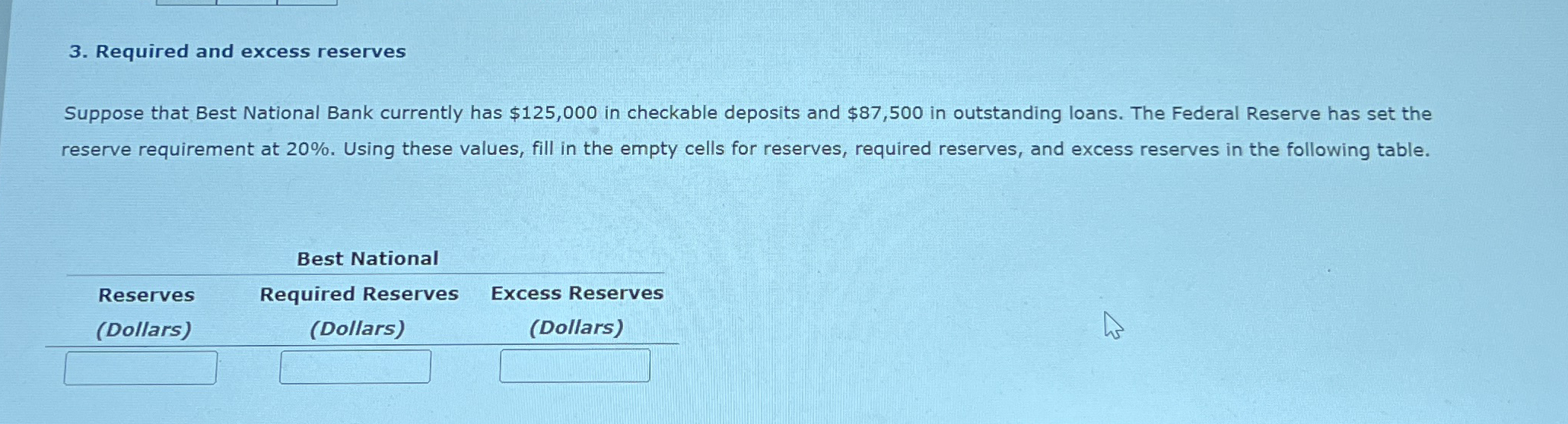Solved Required and excess reservesSuppose that Best | Chegg.com