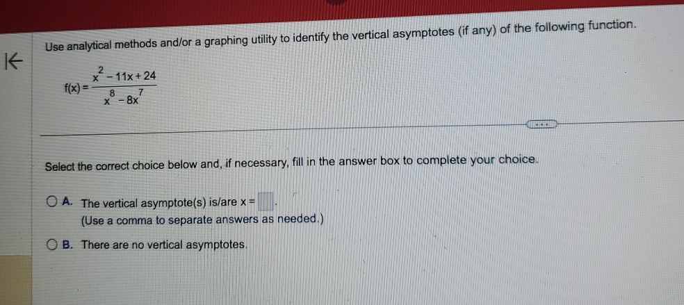 Solved Use analytical methods and/or a graphing utility to | Chegg.com