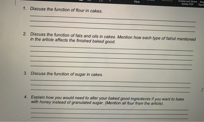 functions of flour in baking