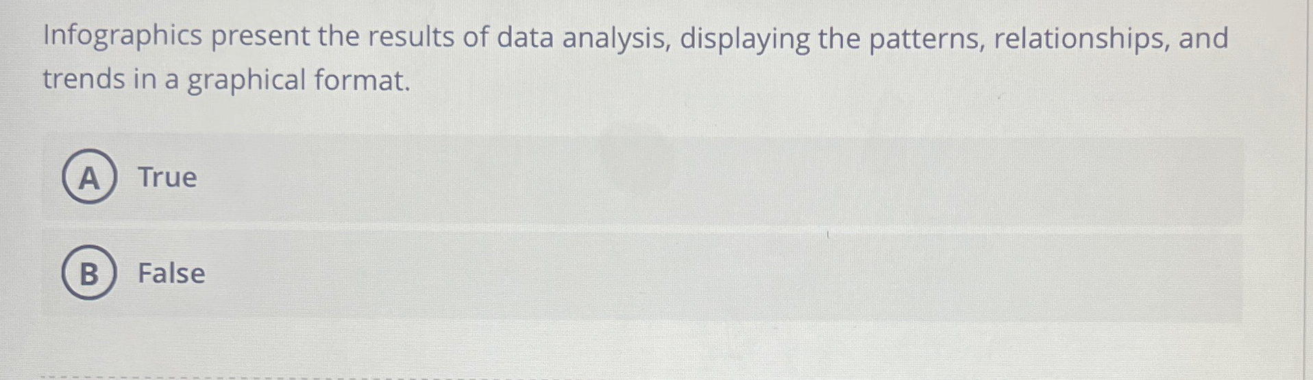 Solved Infographics present the results of data analysis, | Chegg.com