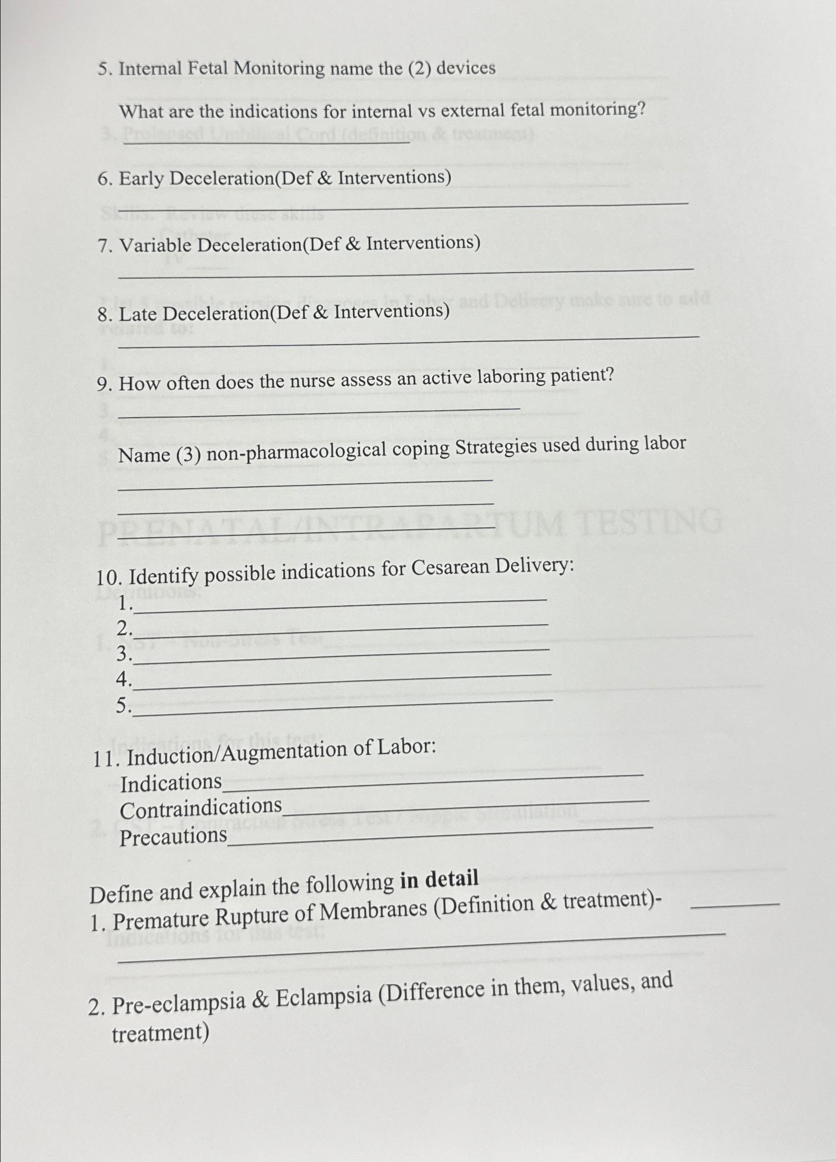 Solved Internal Fetal Monitoring name the (2) ﻿devicesWhat | Chegg.com