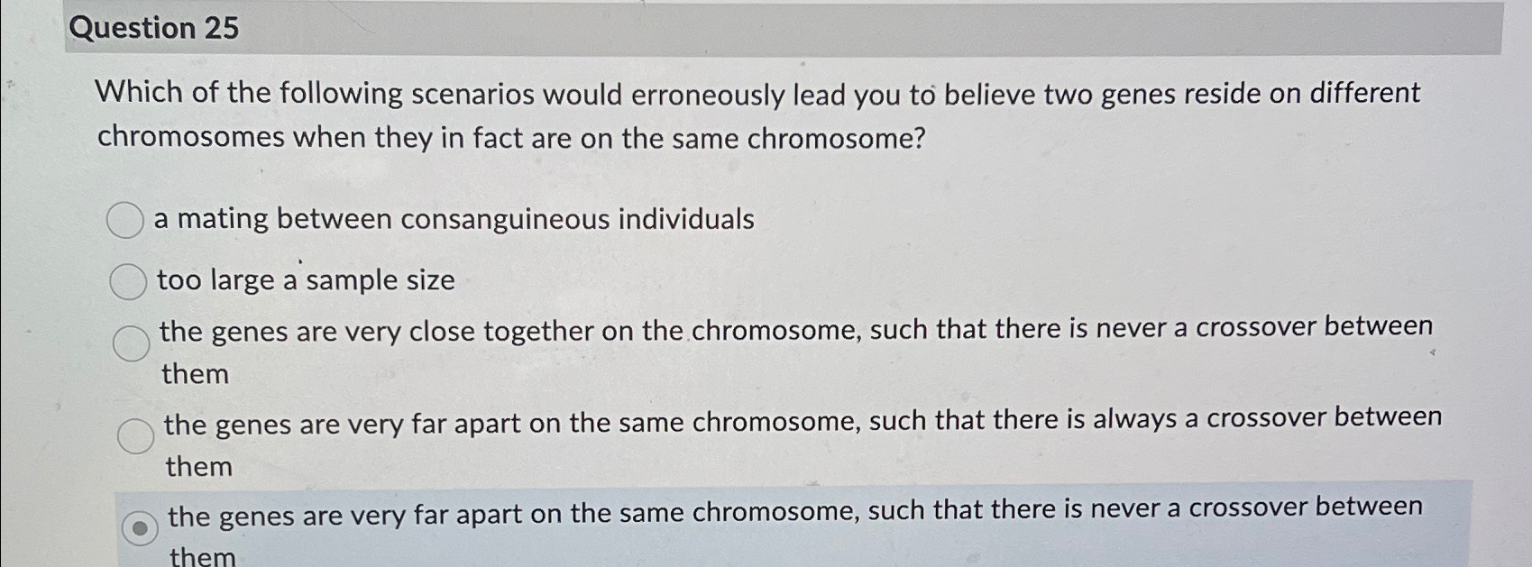 Solved Question 25Which of the following scenarios would | Chegg.com