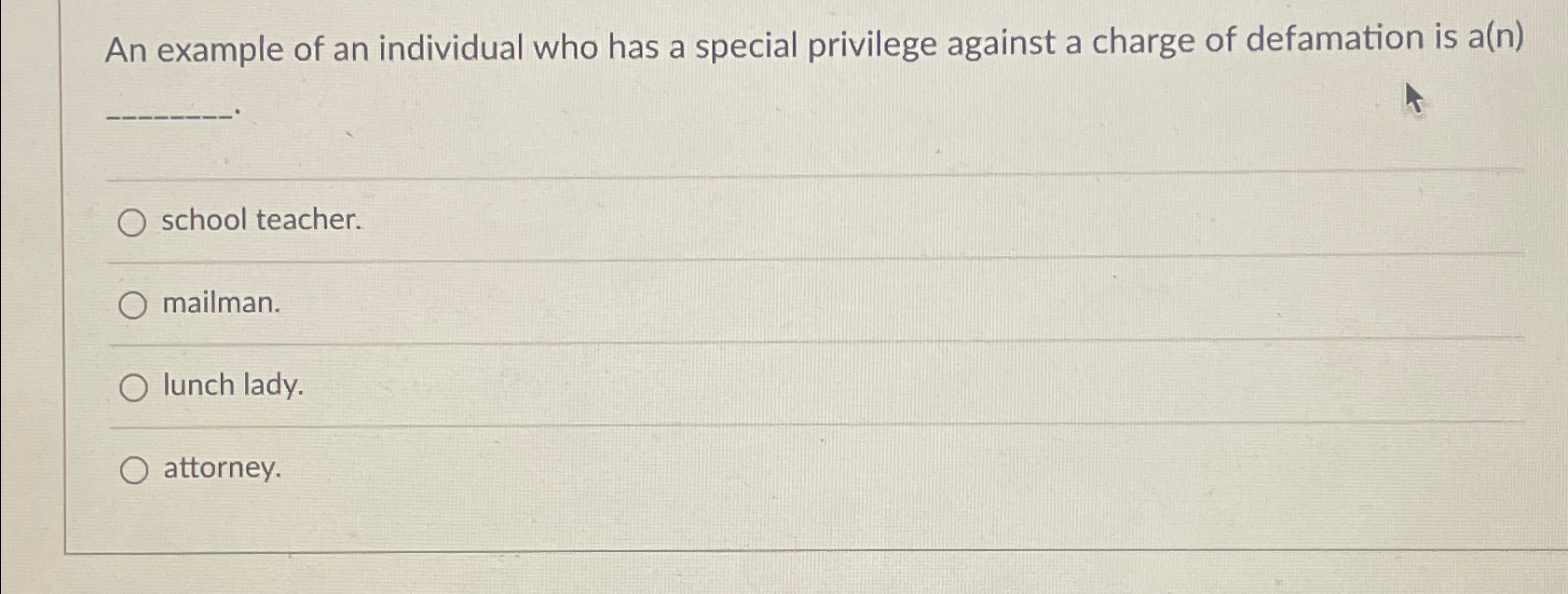 Solved An example of an individual who has a special | Chegg.com