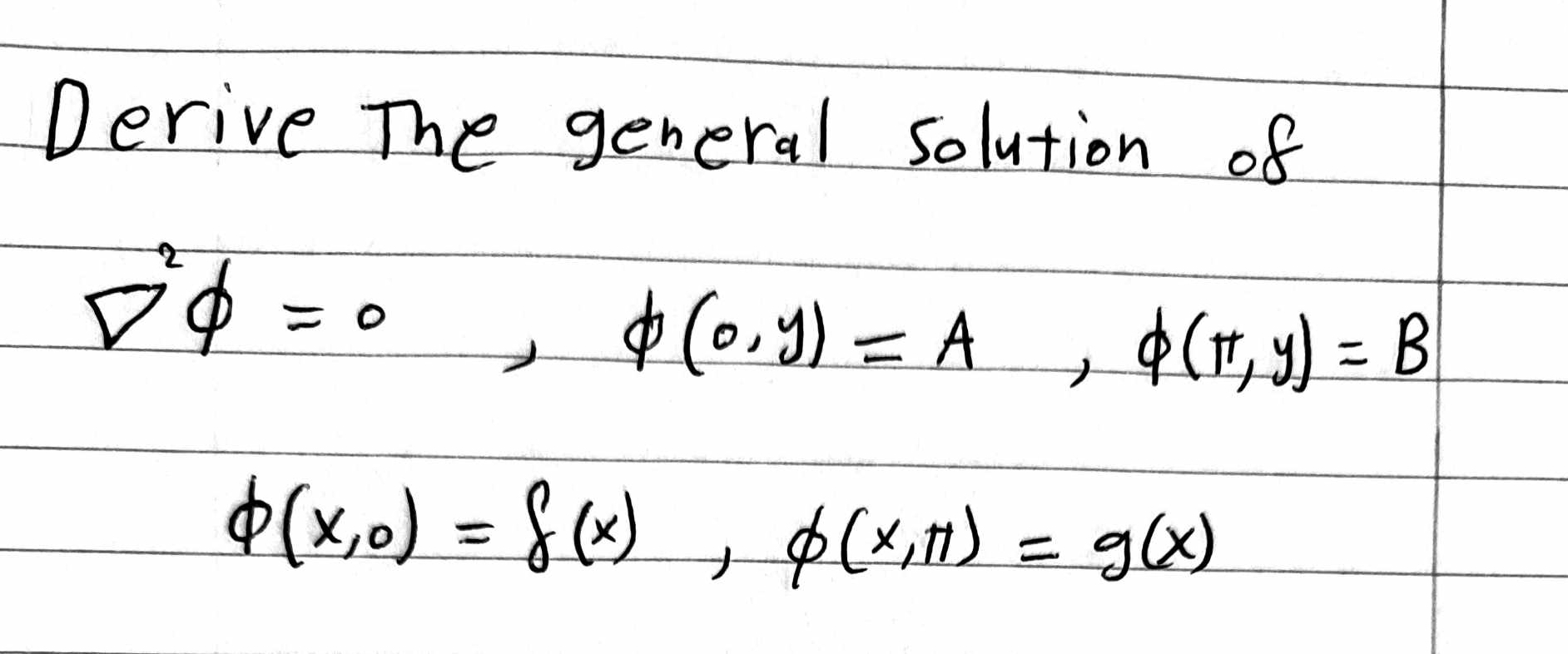 Derive the general solution | Chegg.com