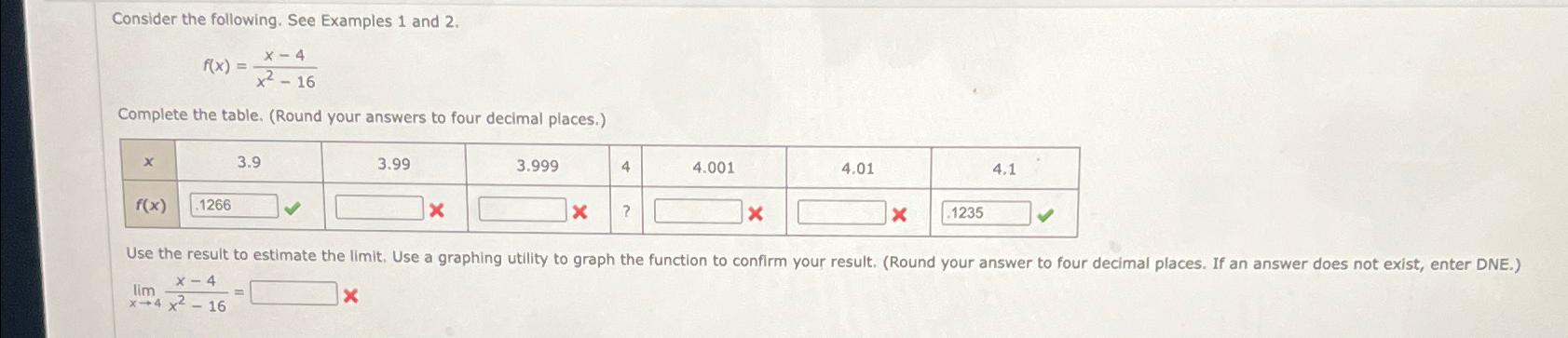 Solved Consider the following. See Examples 1 ﻿and | Chegg.com