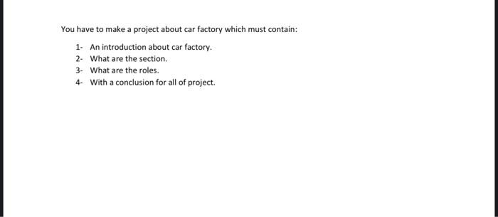 can anyone make that project for me please ,it's not | Chegg.com