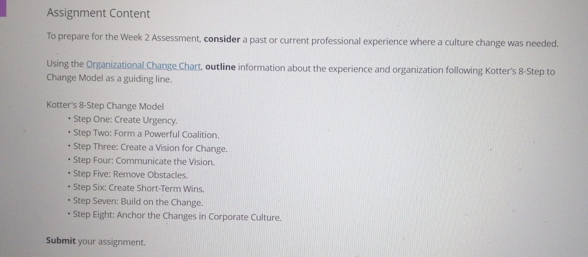 Solved Assignment Content To prepare for the Week 2 | Chegg.com