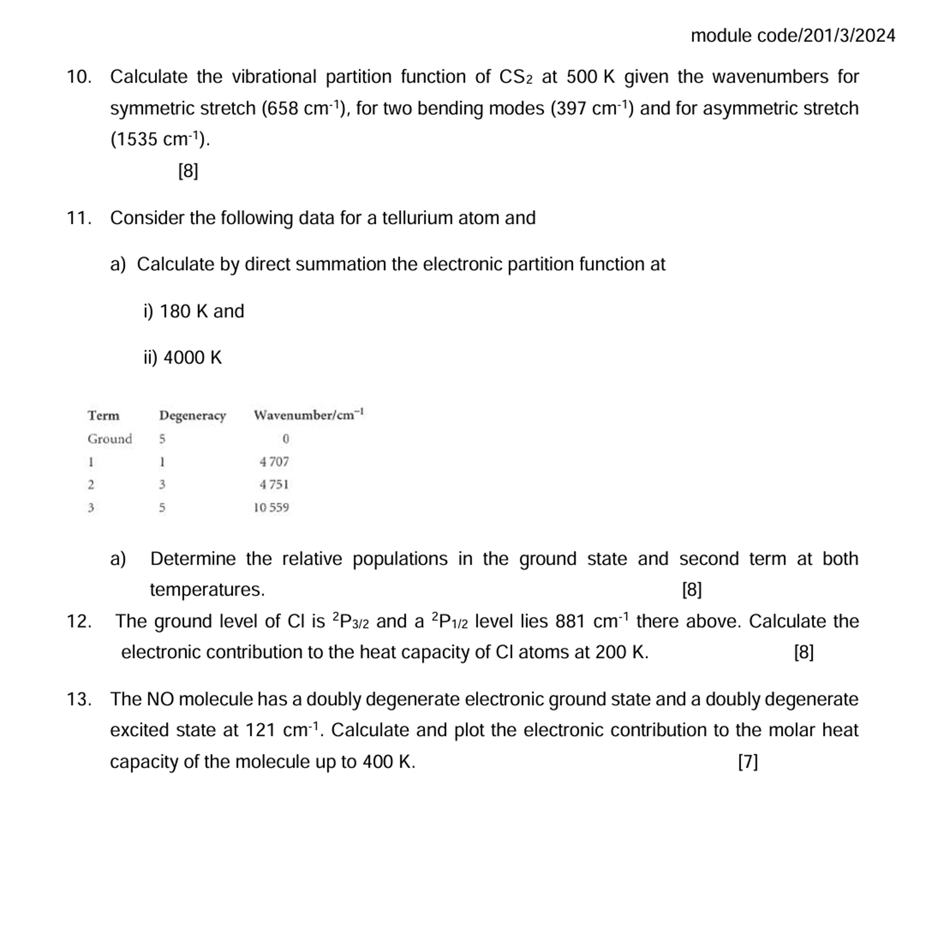 Solved Calculate the vibrational partition function of CS2 | Chegg.com