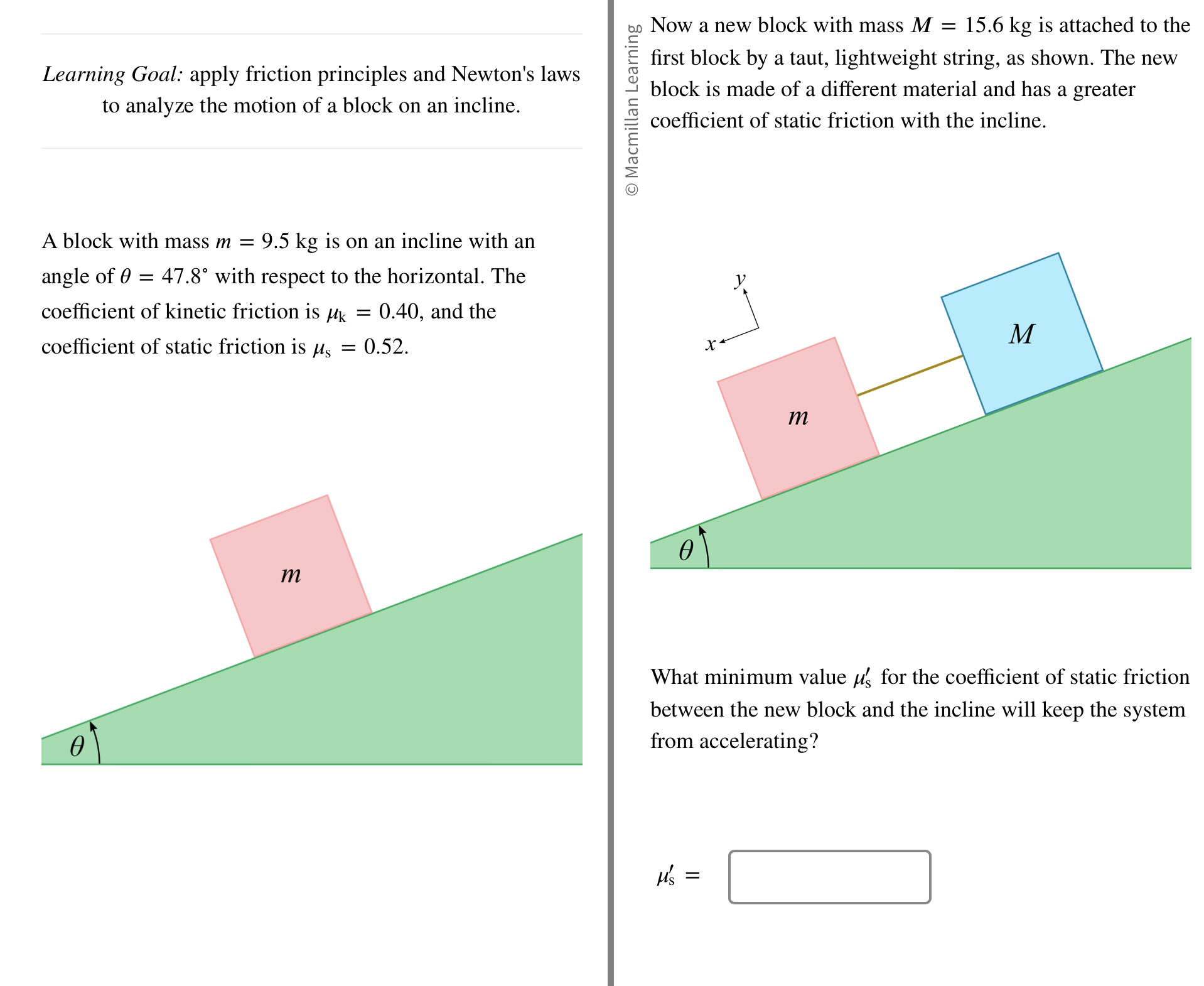 Solved Learning Goal: apply friction principles and Newton's | Chegg.com
