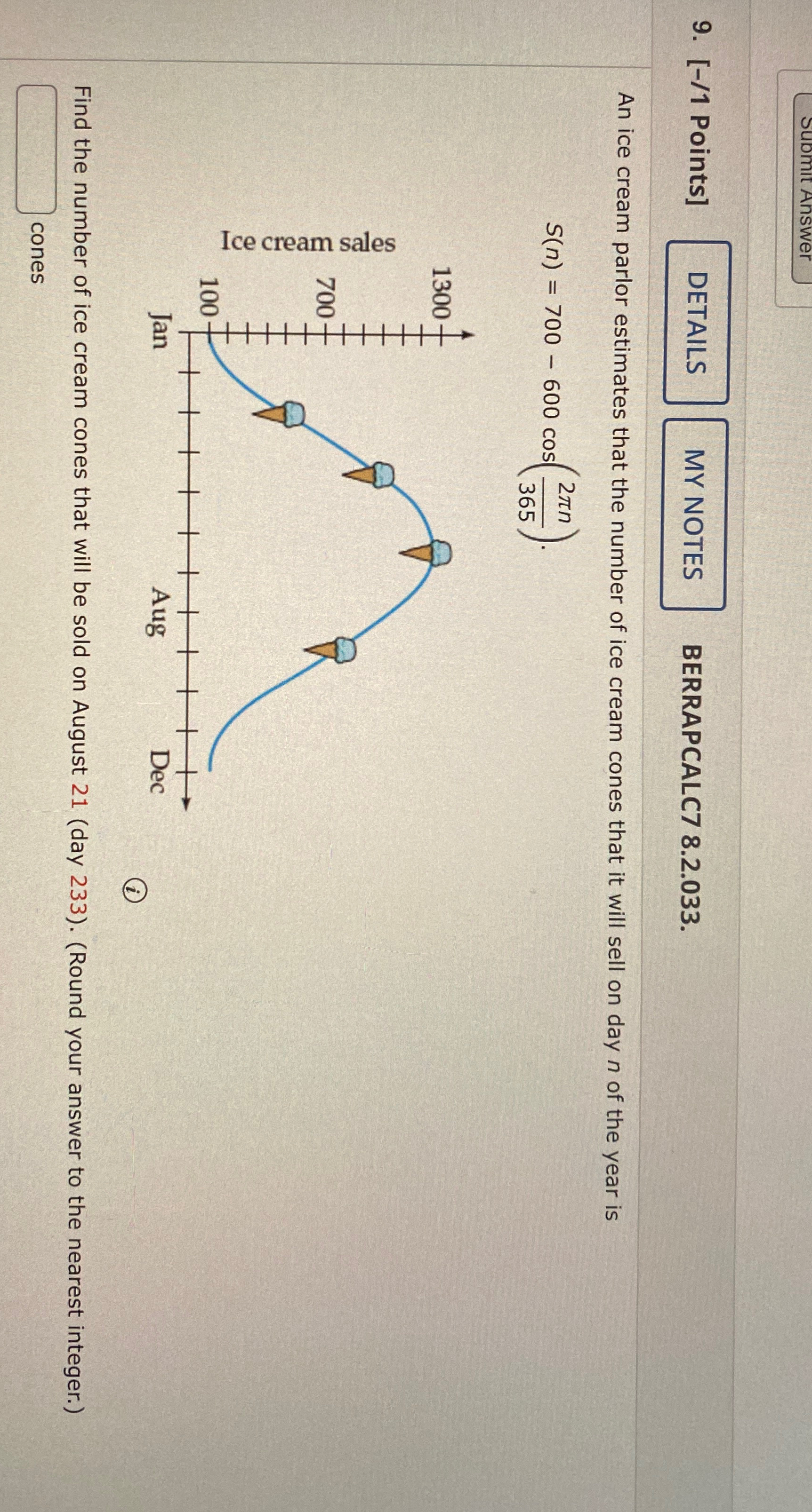 Solved An ice cream parlor estimates that the number of ice | Chegg.com