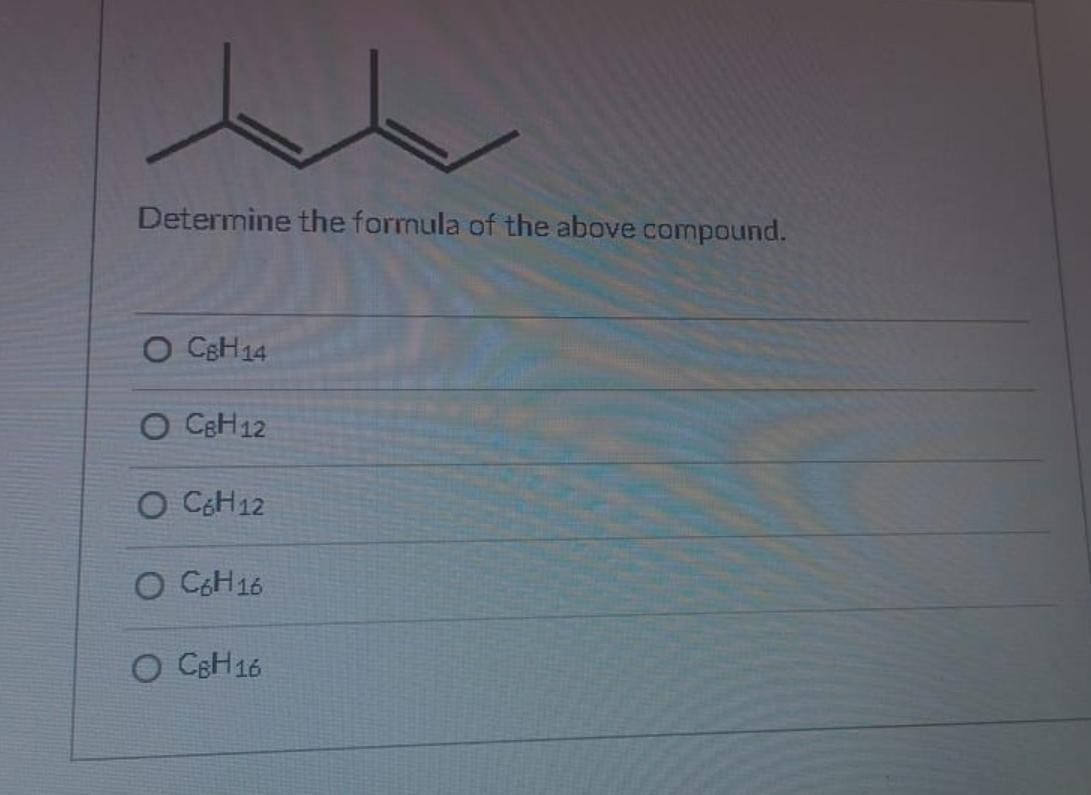 Solved Determine the formula of the above compound. \\( | Chegg.com
