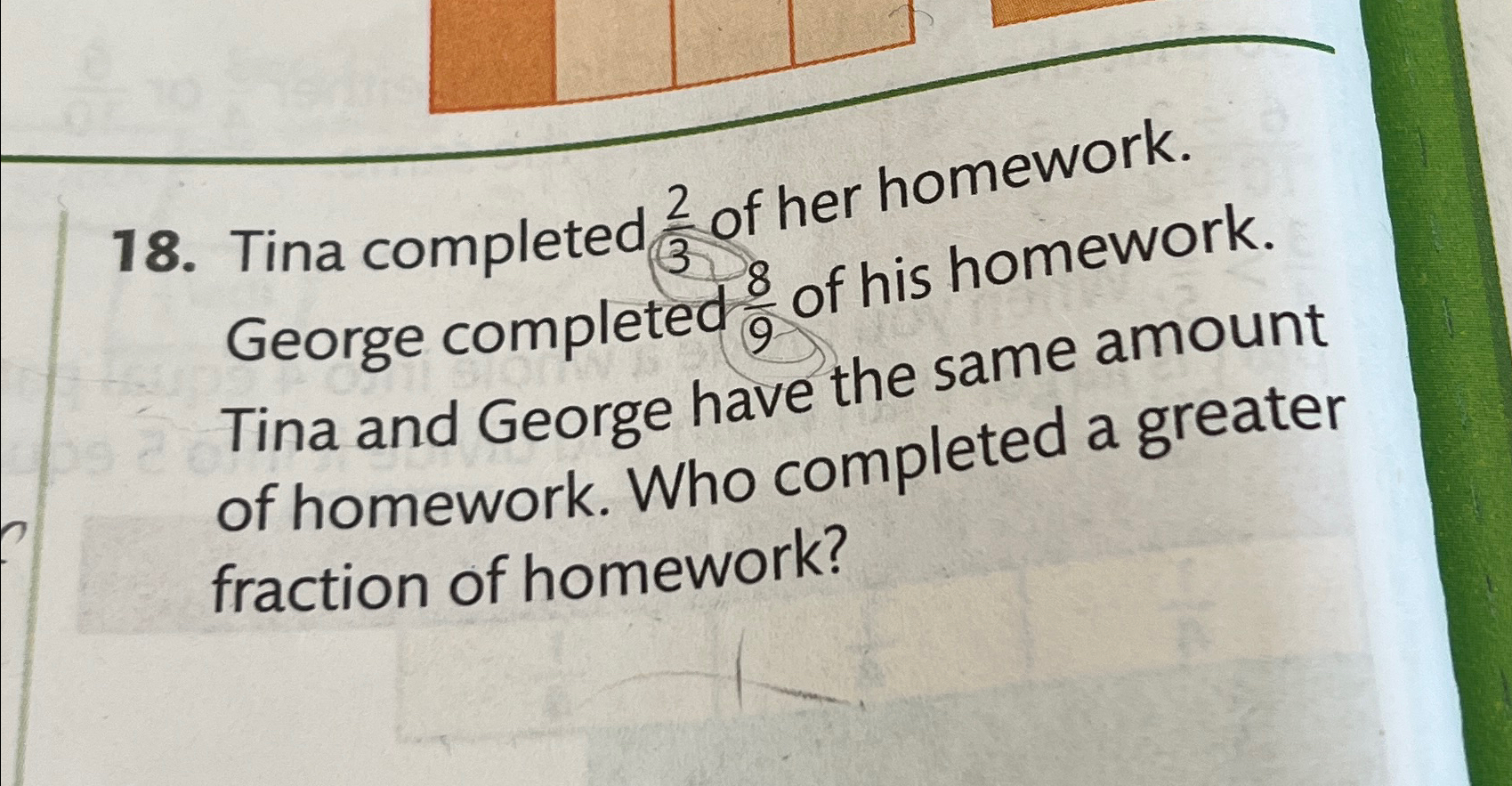 Solved Tina Completed 23 ﻿of Her Homework George Completed