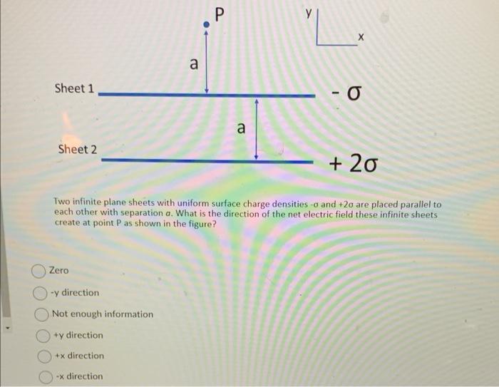 [solved] Two Infinite Plane Sheets With Uniform Surface Ch