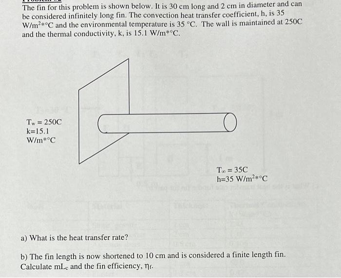 Solved please show all work and answer a,b,cThe fin for this | Chegg.com